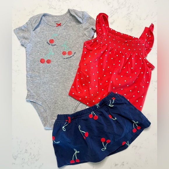 Carter's | Matching Sets | Carters Bunches Of Fun Cherry Set Bodysuit ...